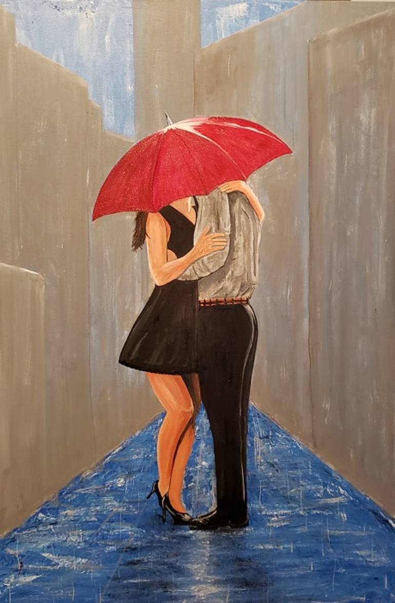 Kiss Painting by Willey Thompson | Saatchi Art