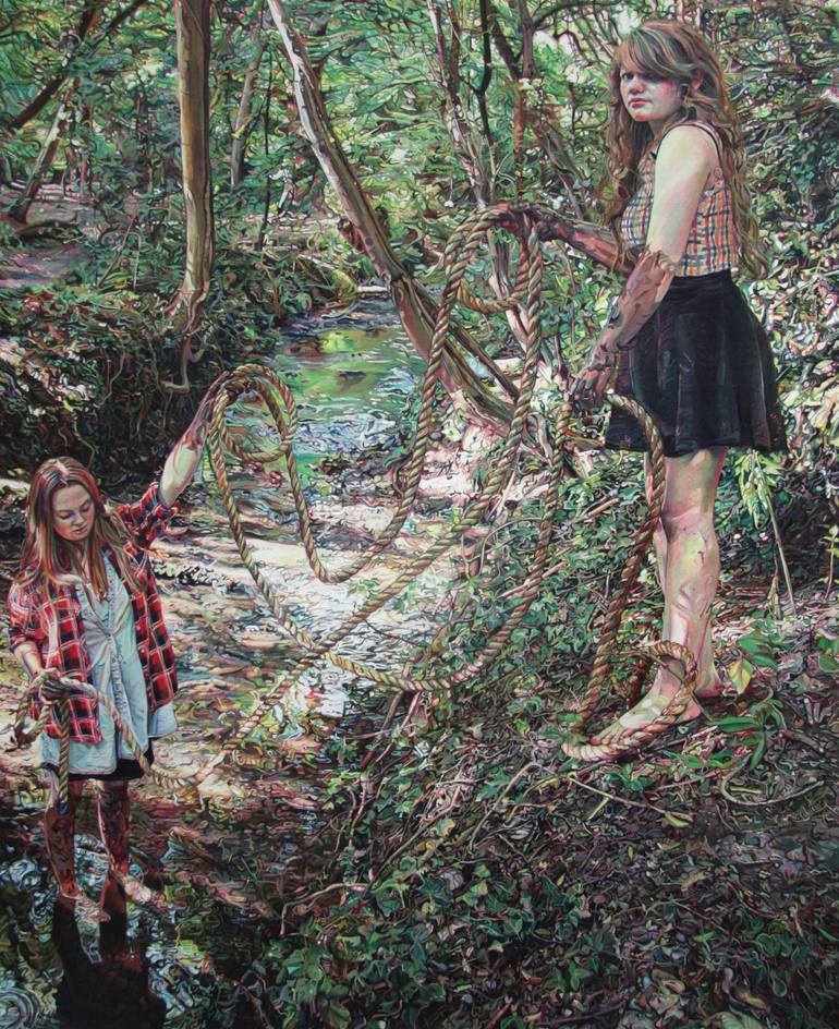 Rope Painting by Ruth Murray | Saatchi Art