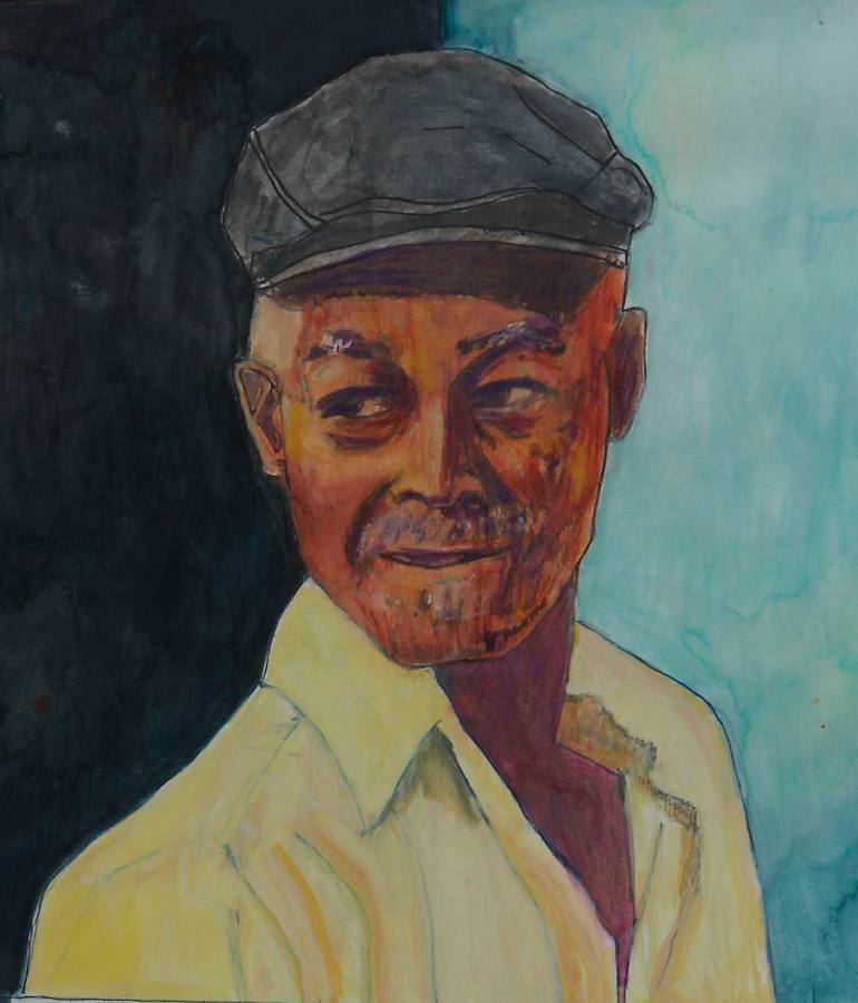 Ibrahim Ferrer Painting by Daniel Lyle | Saatchi Art