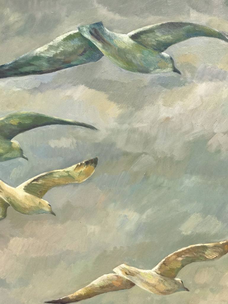 Bye Bye Jonathan Livingstone Painting by Marcello Carrozzini | Saatchi Art