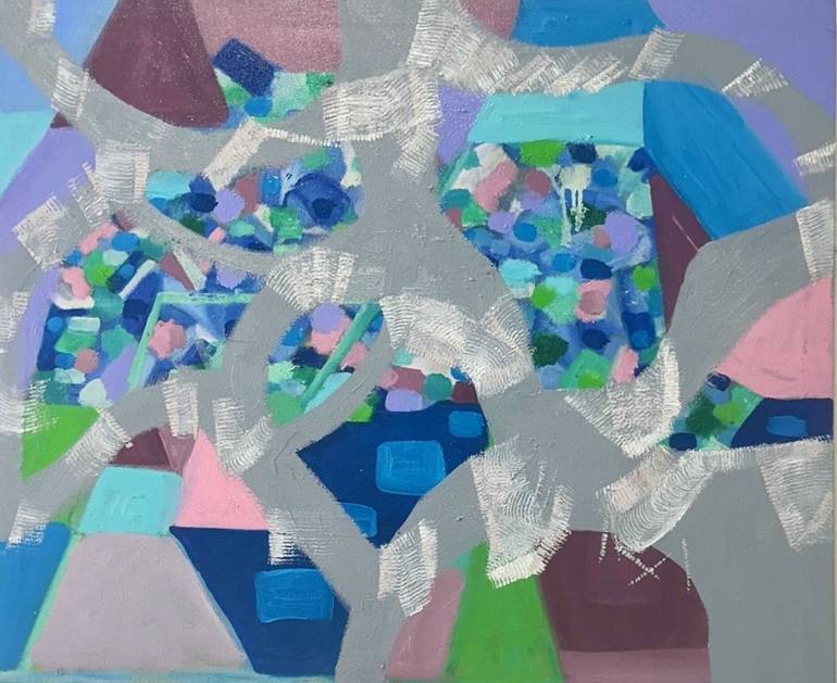 Pleated Completed Flexible Forms Painting by Wendy Cohen | Saatchi Art ...