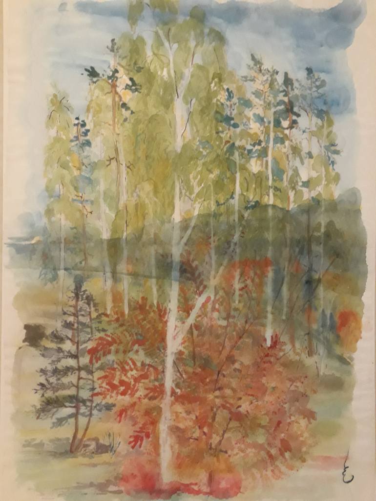 Rowan-tree Painting by Ulyana Smakova | Saatchi Art