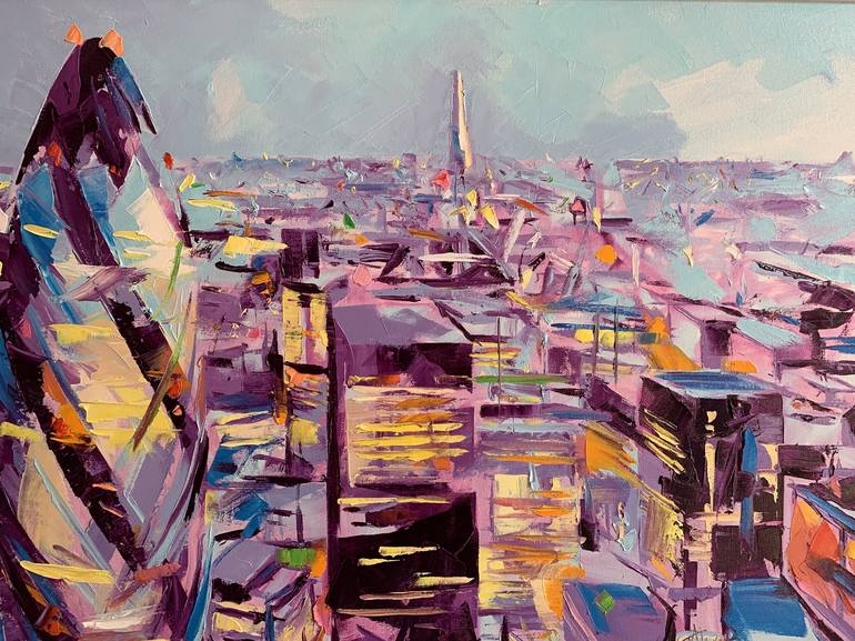 The gherkin Painting by Alex Brown | Saatchi Art