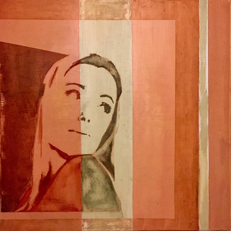 Monika in Peach Painting by Jeremy Allan | Saatchi Art