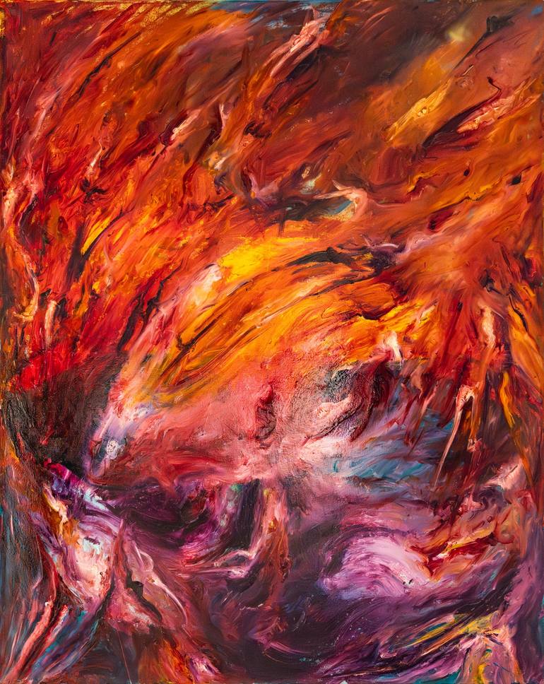 Life Force Energy Painting by Anan Thathamma | Saatchi Art