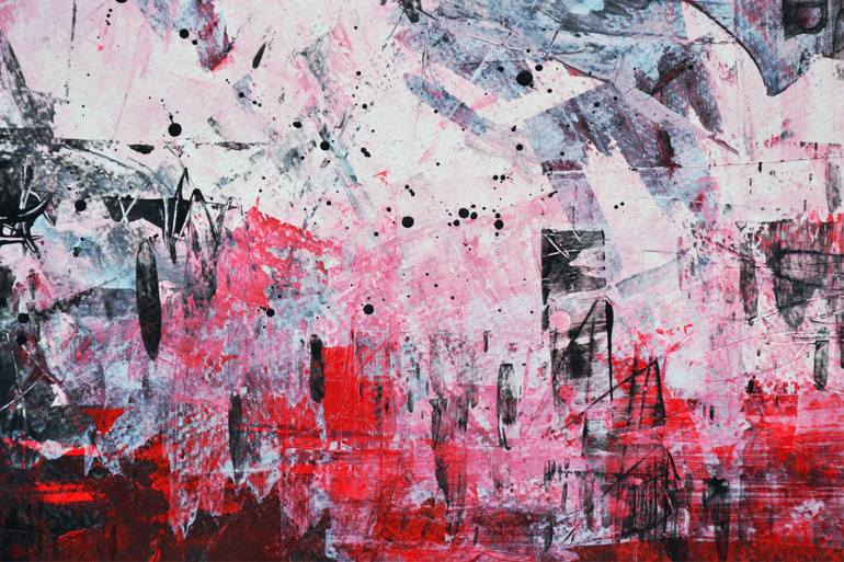 Red cliffs Painting by Franc Podgorsek | Saatchi Art