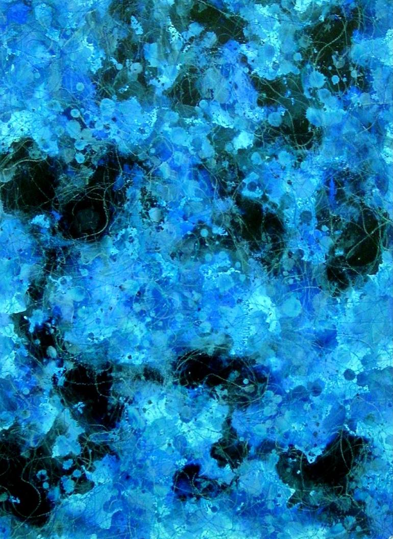 Cosmic Blue Painting by David Woodford | Saatchi Art