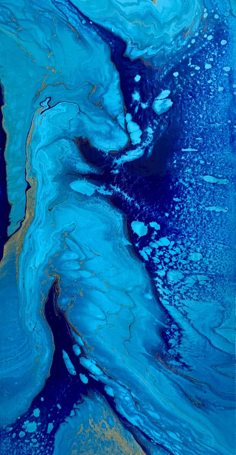 Blue Wind Painting by Neli Stoyanova | Saatchi Art
