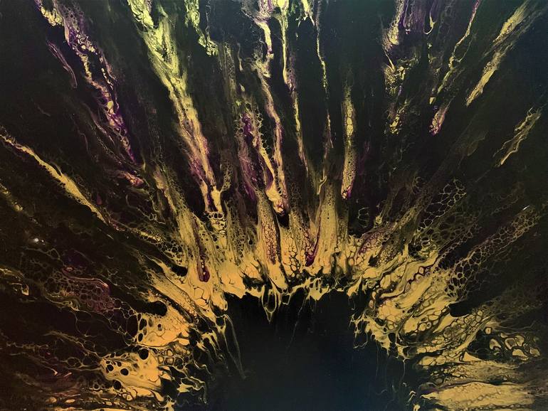Black Sun Painting by Neli Stoyanova | Saatchi Art