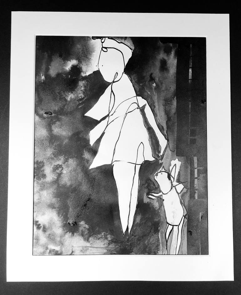 The Dancers Drawing by ALLISON CUMBERBIRCH | Saatchi Art