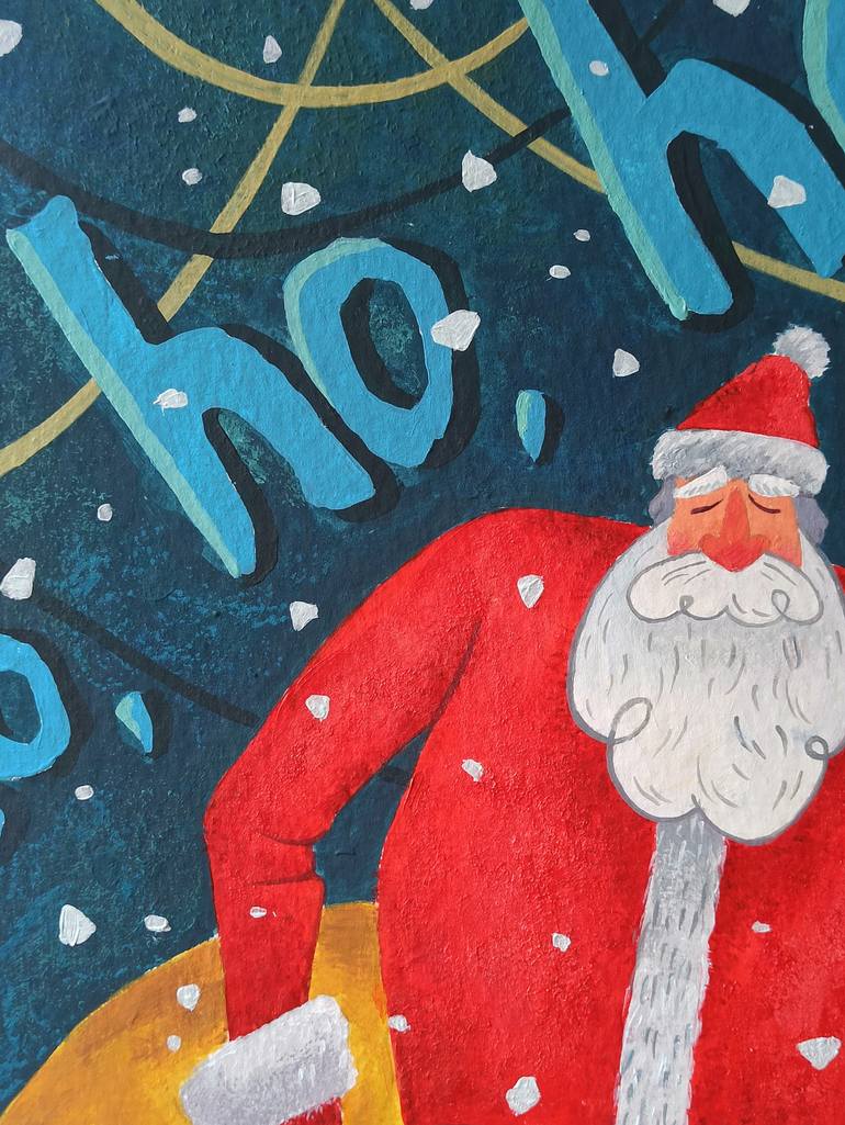 Santa Claus Painting by Eleonora Rom | Saatchi Art