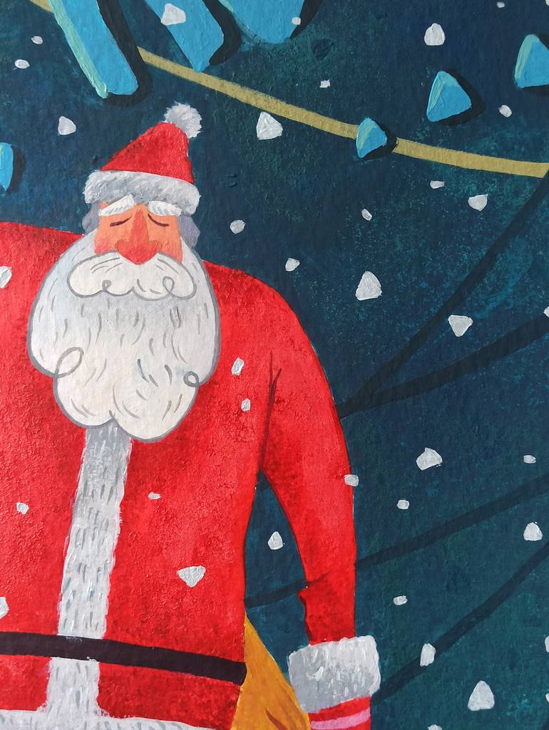 Santa Claus Painting by Eleonora Rom | Saatchi Art