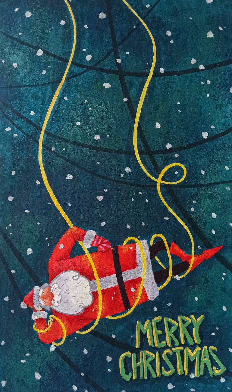 Santa Claus Painting by Eleonora Rom | Saatchi Art