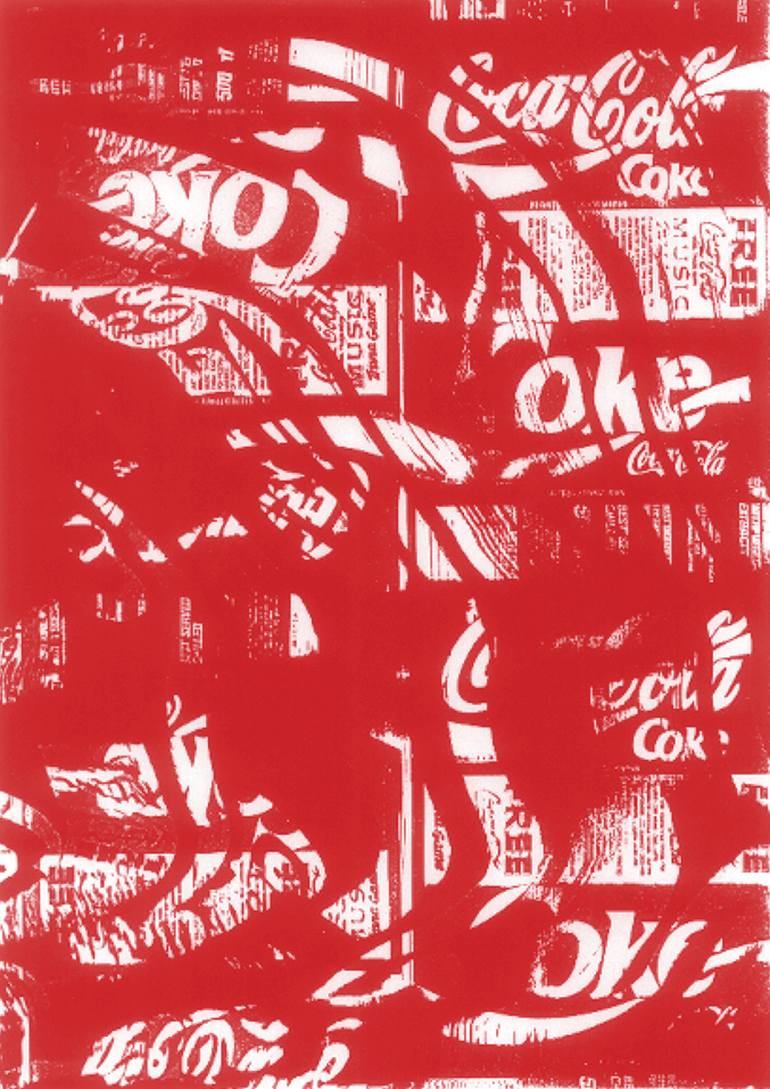 Coke Red Printmaking by Mark Jackson | Saatchi Art