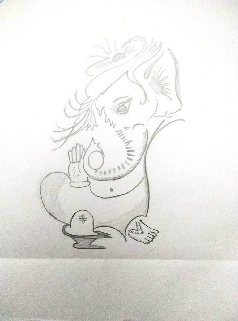 Devotional drawing Drawing by Varsha Samala | Saatchi Art