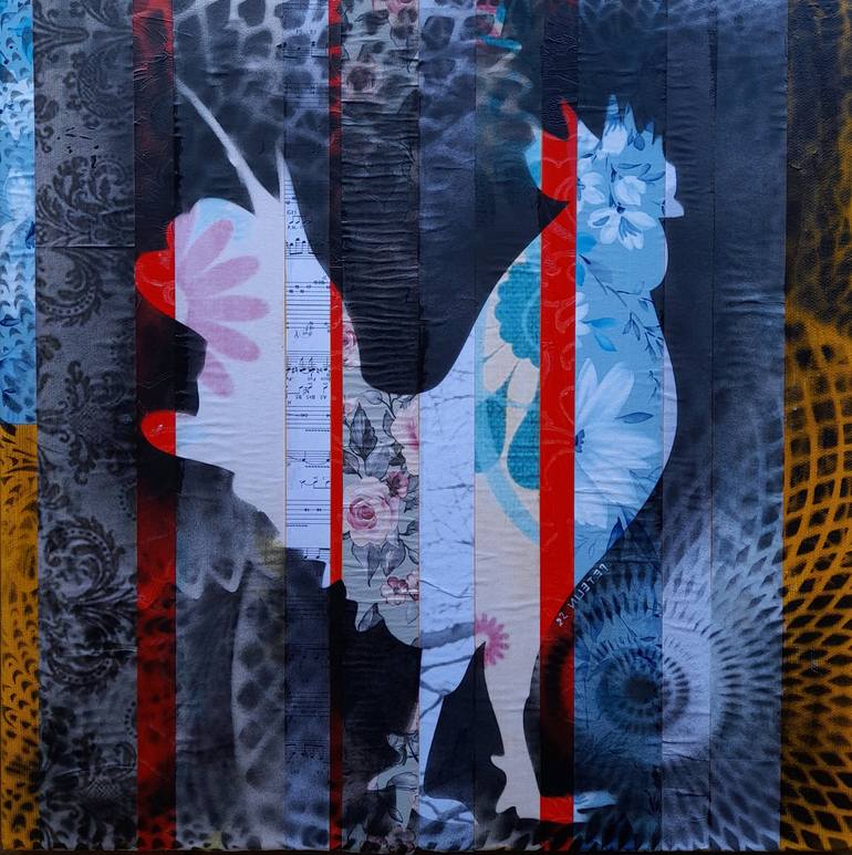 Rooster - Peace Collage by Anze GaLLuS Petelin | Saatchi Art