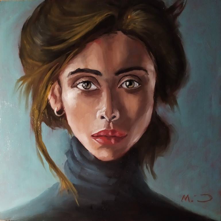 Woman Painting by Massimo Esposito | Saatchi Art