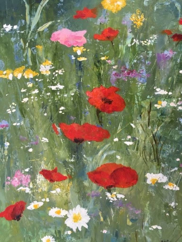 Marcus's Wildflower Garden Painting by Janet Paterson | Saatchi Art