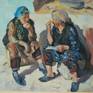Conversation Painting by Zilola Nazarova | Saatchi Art