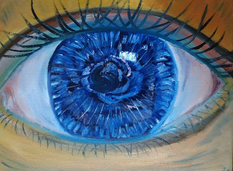 The eye of a rose Painting by Bila Kvitka | Saatchi Art