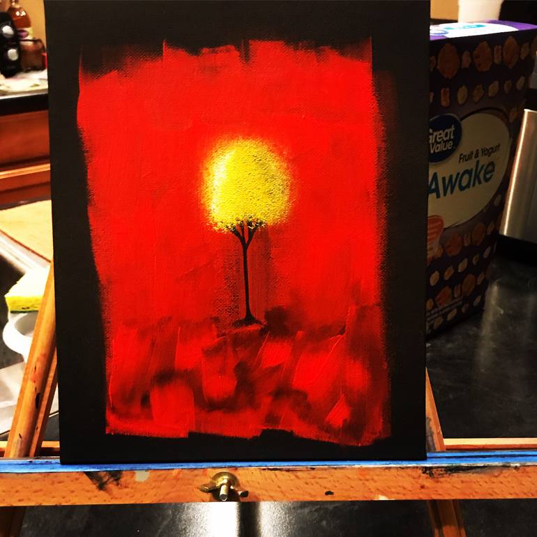 Happy Tree Painting by James Fisher | Saatchi Art