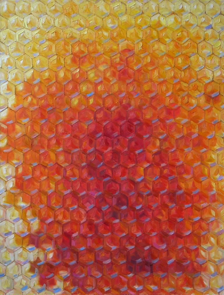 Honeycombs honey Painting by Nikolai Yaravoy | Saatchi Art