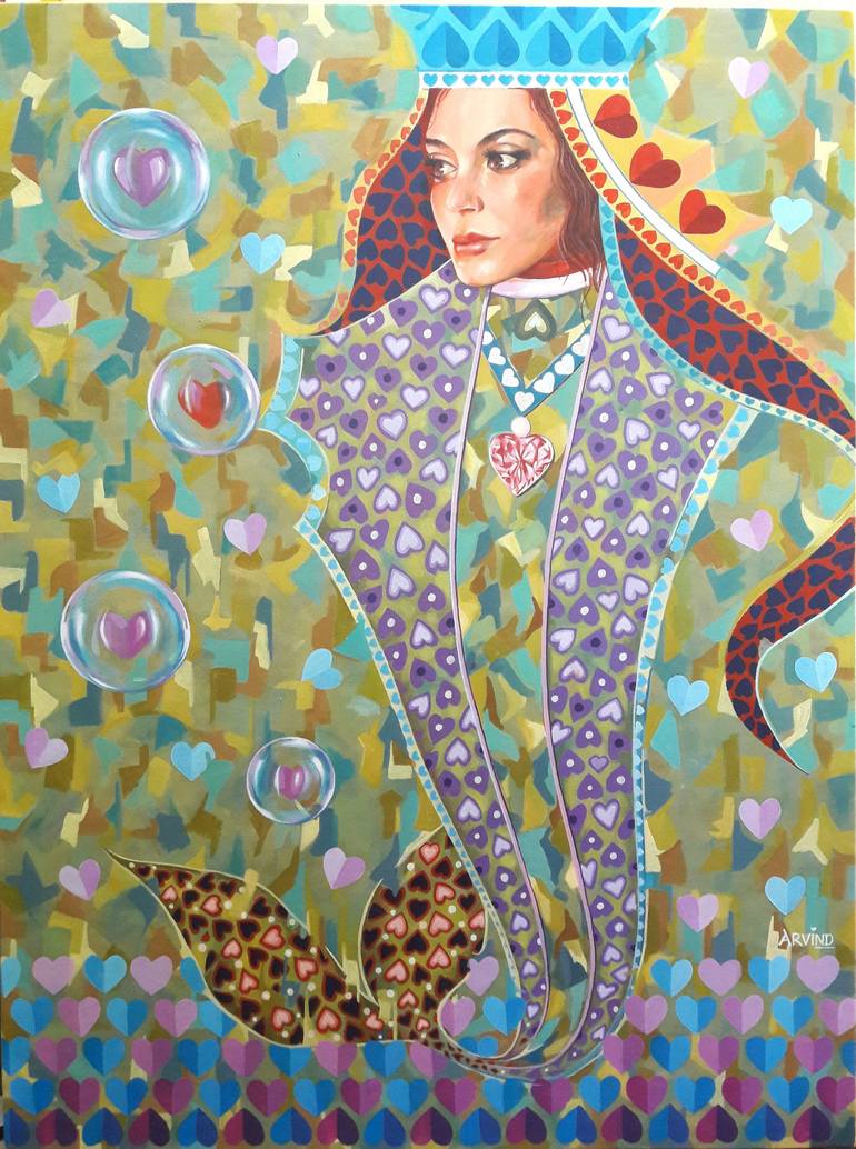 Admiring Painting by Arvind Dubey | Saatchi Art