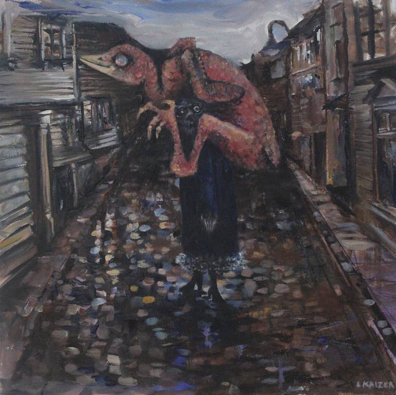 Still Here/Olen yhä täällä Öljykangas Painting by Laraine Kaizer ...