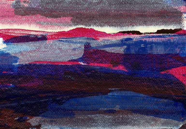 Crimson Moor 2 Painting by Tina Finch | Saatchi Art