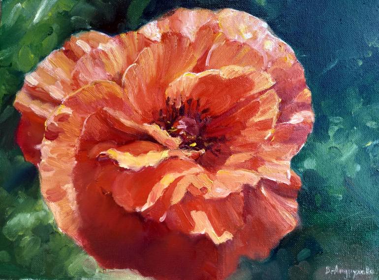 POPPY Painting by Valentina Andrukhova | Saatchi Art