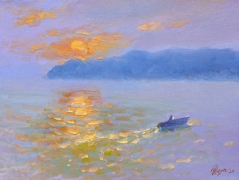 Sunset Painting by Dmitry Oleyn | Saatchi Art