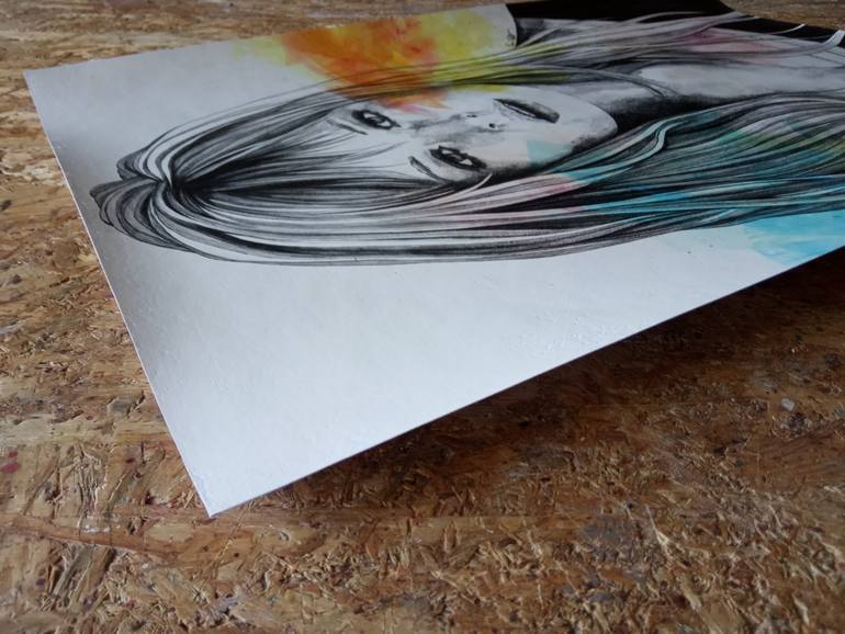 Monica (Tribute to Monica Vitti) Drawing by Marco Paludet | Saatchi Art