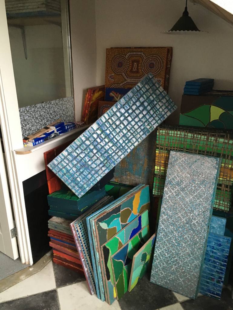 Turquoise Water Painting by Jil Taylan | Saatchi Art