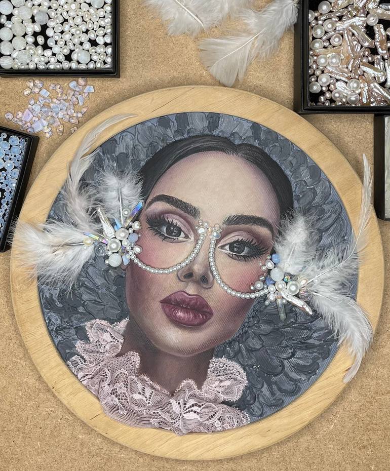 Portrait commission 3D realism unique wall art luxury gift Painting by ...