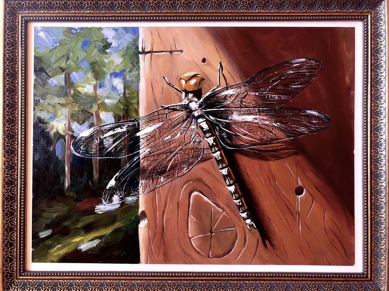 Dragonfly Painting by Elena Belous | Saatchi Art