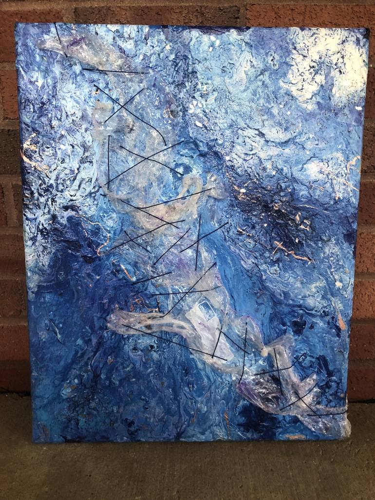 Ocean Pollution Painting by Ashlynn Patrick | Saatchi Art