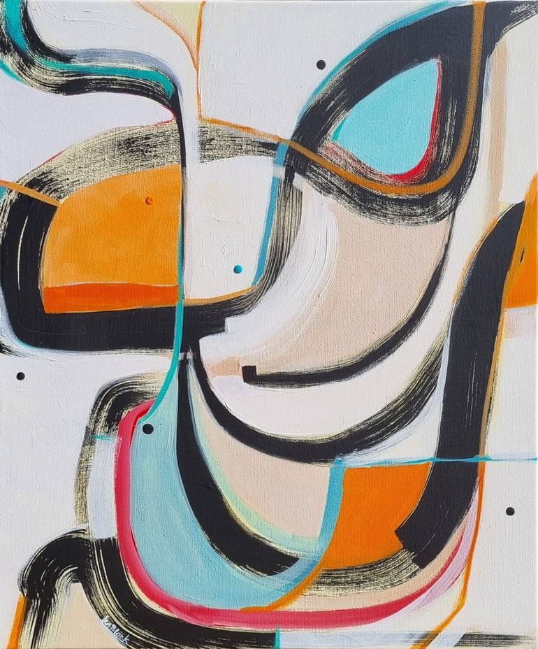 Magpie Treasure Trove Painting by Kirsty Black | Saatchi Art