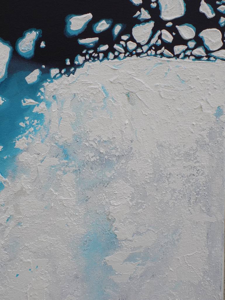 Glacial break up Painting by charles evans | Saatchi Art