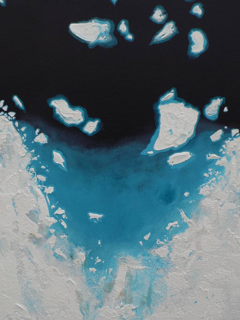 Glacial break up Painting by charles evans | Saatchi Art