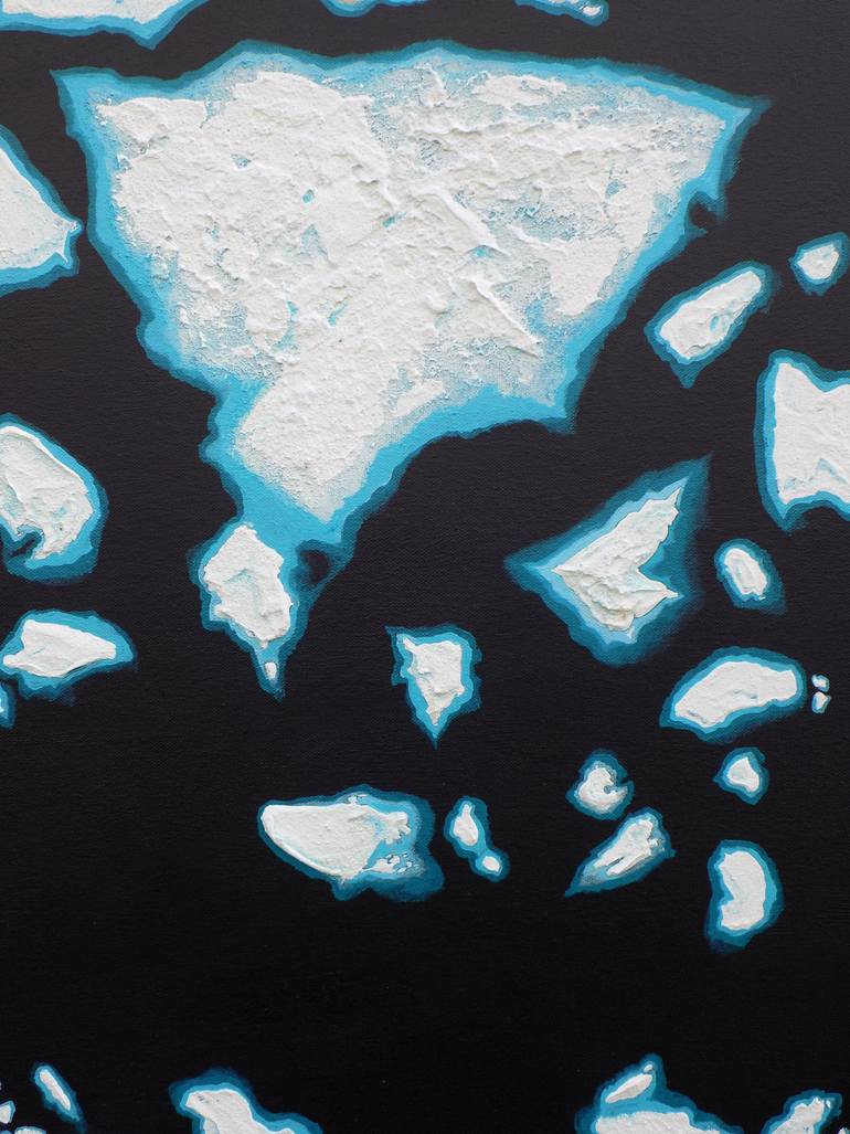 Glacial break up Painting by charles evans | Saatchi Art