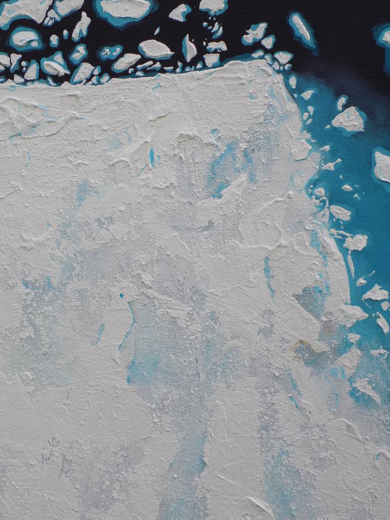 Glacial break up Painting by charles evans | Saatchi Art