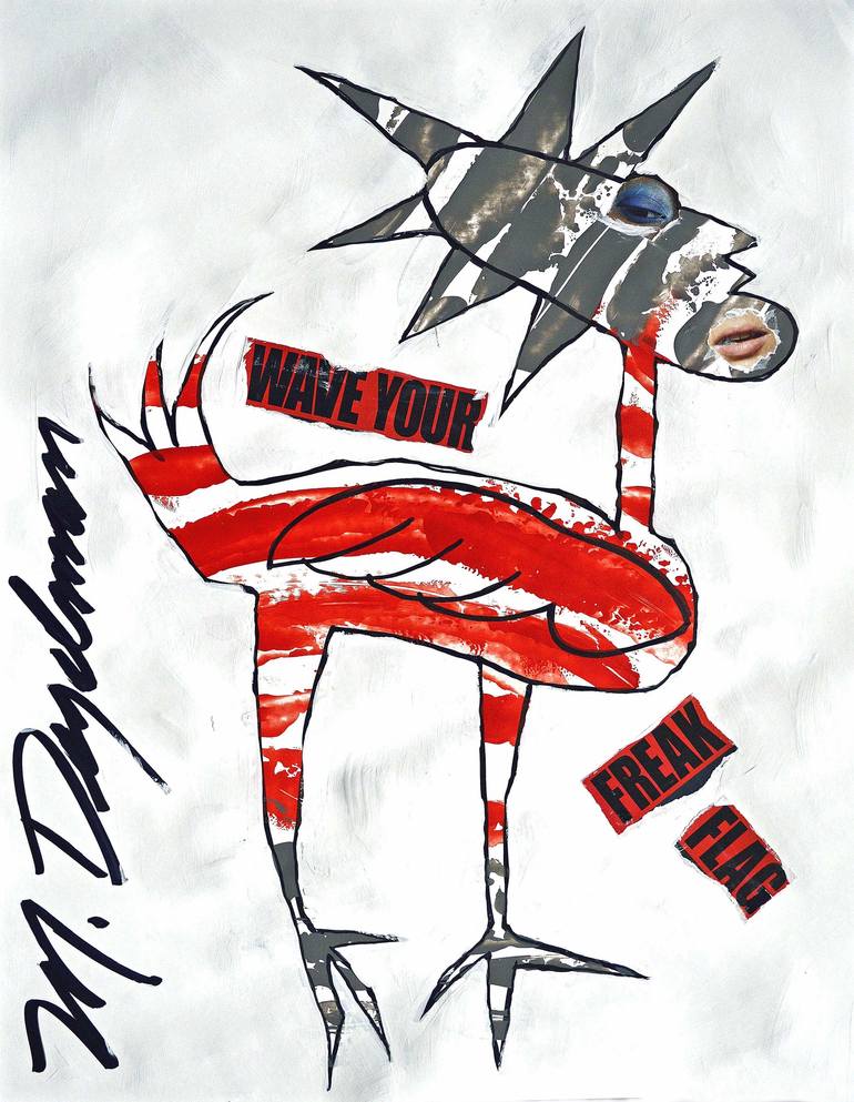 Wave your freak flag Painting by Murray Degelman | Saatchi Art