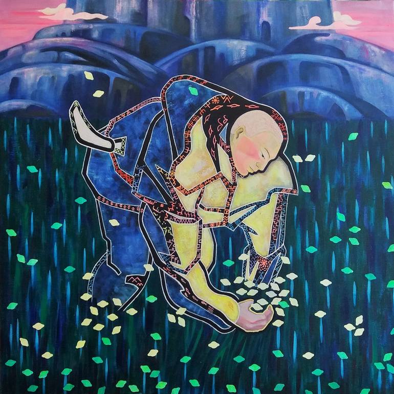 Collector Painting by Tanja Art | Saatchi Art