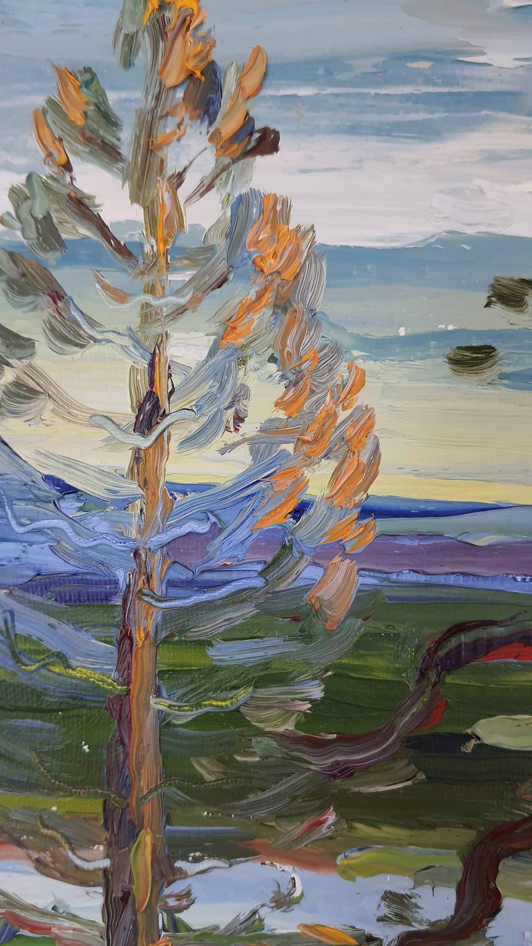 On the top. Lapland Painting by Tanja Art | Saatchi Art