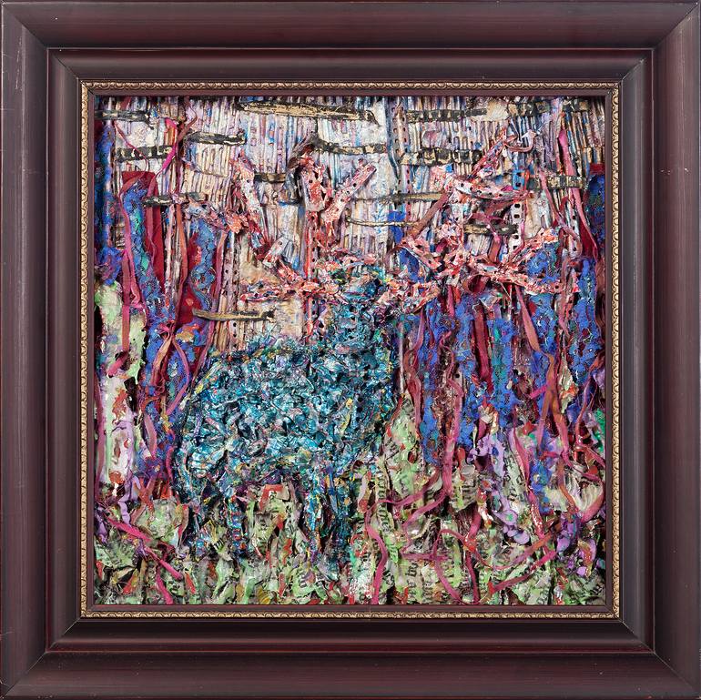 deer hirsch Painting by Andrzej Szarek | Saatchi Art