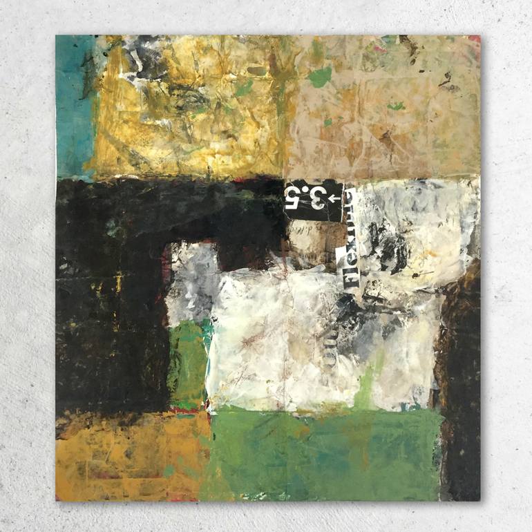 Green and black and memories Painting by Akemi Kodama | Saatchi Art