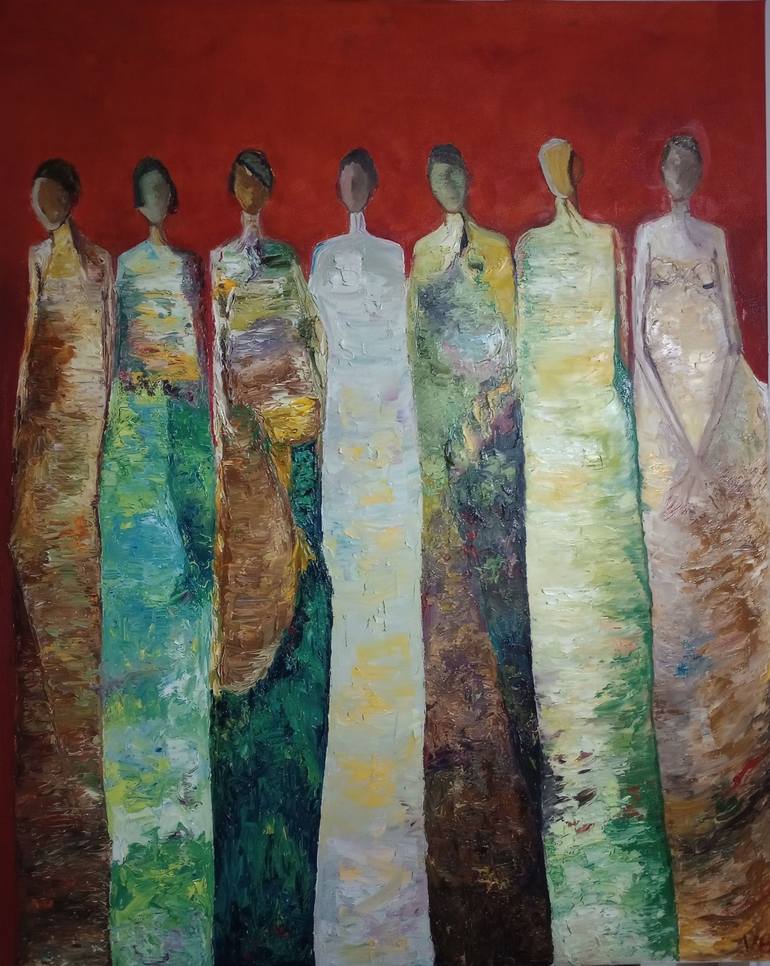 Standing tall Painting by Valentina Baicuianu | Saatchi Art