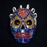Aztec Love Bone China Skull Sculpture by Sarah Bourne | Saatchi Art