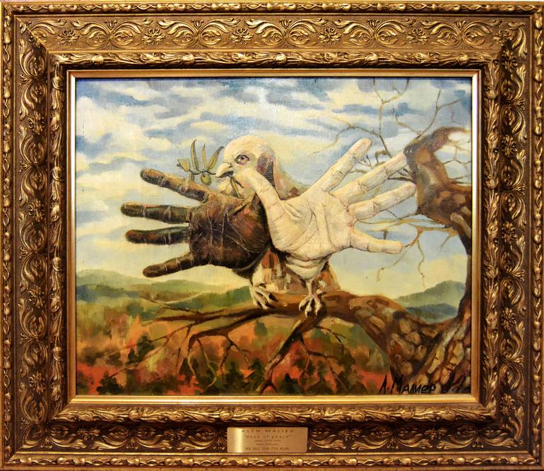 Dove of Peace Painting by Alen Malier | Saatchi Art