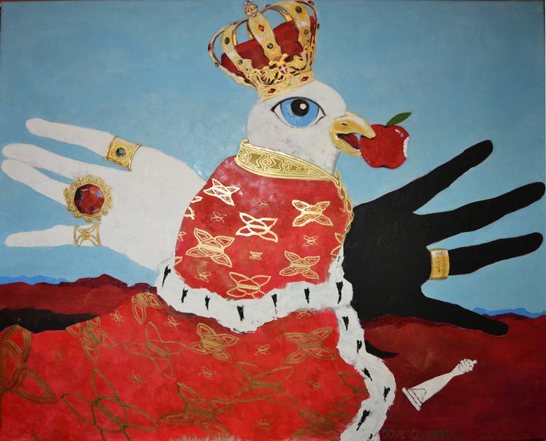 Dove of Peace. QWEEN Painting by Alen Malier | Saatchi Art